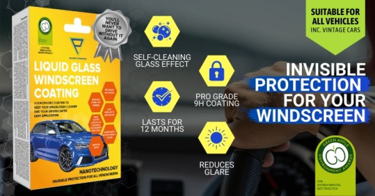 Protect Your Windscreen from Dirt, Rain, Bugs and Cracks With Liquid Glass
